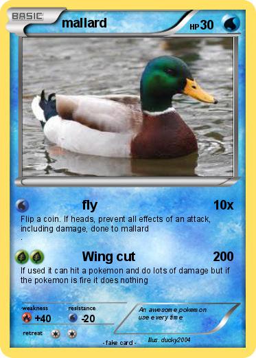 Pokémon mallard 14 14 - fly - My Pokemon Card
