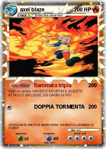 Pokémon axel blaze 661 661 - fiammata tripla - My Pokemon Card