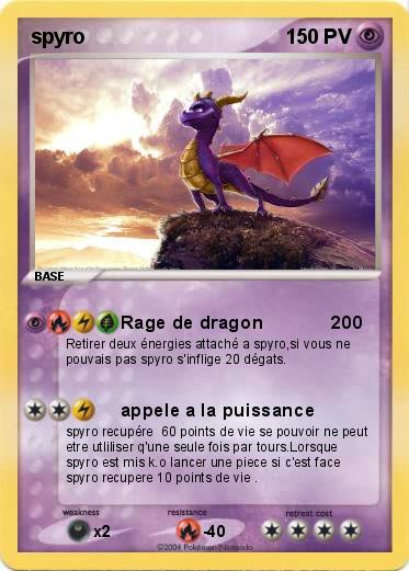 Pokémon spyro 64 64 - Rage de dragon 200 - Ma carte Pokémon