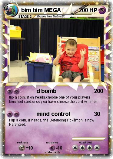 Pokémon bim bim MEGA - d bomb - My Pokemon Card