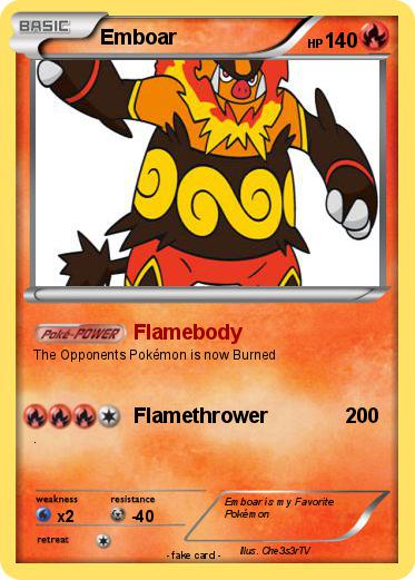 Pokémon Emboar 1461 1461 - Flamebody - My Pokemon Card