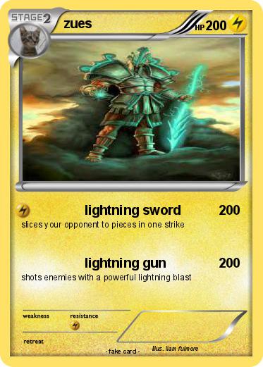 Pokémon zues 108 108 - lightning sword - My Pokemon Card