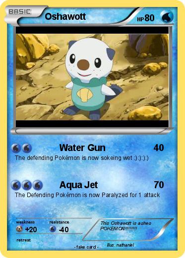 Pokémon Oshawott 1061 1061 - Water Gun - My Pokemon Card