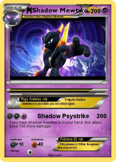Pokémon Shadow Mewtwo 253 253 - Shadow Psystrike - My Pokemon Card