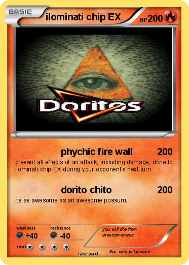 Pokémon ilominati chip EX - phychic fire wall - My Pokemon Card