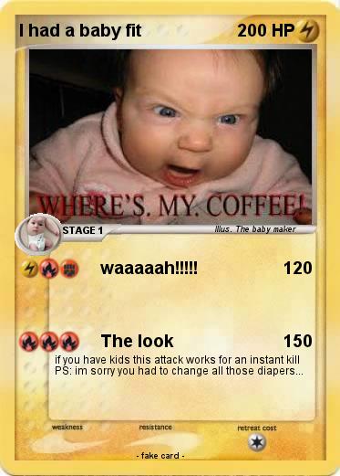 Pokémon Coffee baby - waaaaah!!!!! - My Pokemon Card