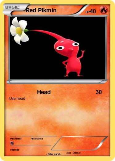 Pokémon Red Pikmin 122 122 - Head - My Pokemon Card