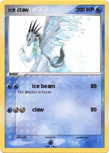 Pokémon ice claw - ice beam - My Pokemon Card