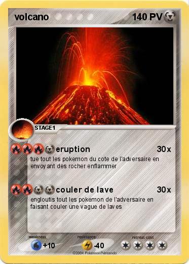 Pokémon volcano 17 17 - eruption - Ma carte Pokémon