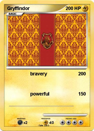 Pokémon Gryffindor 6 6 - bravery - My Pokemon Card
