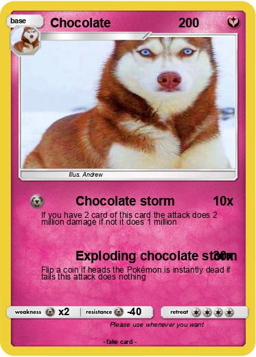 Pokémon Chocolate 383 383 - Chocolate storm - My Pokemon Card