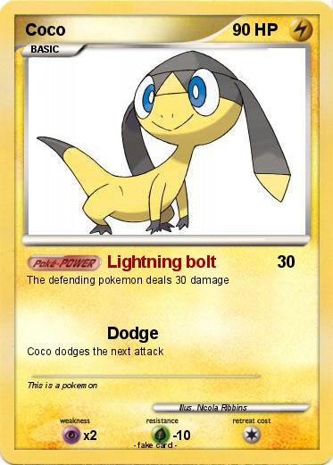 Pokémon Coco 459 459 - Lightning bolt - My Pokemon Card