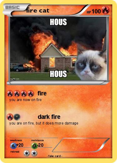 Pokémon fire cat 127 127 - fire - My Pokemon Card