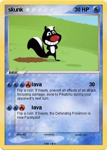 Pokémon skunk 30 30 - lava - My Pokemon Card