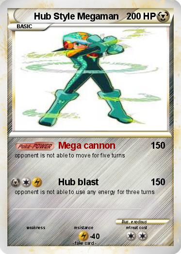 Pokémon Hub Style Megaman - Mega cannon - My Pokemon Card
