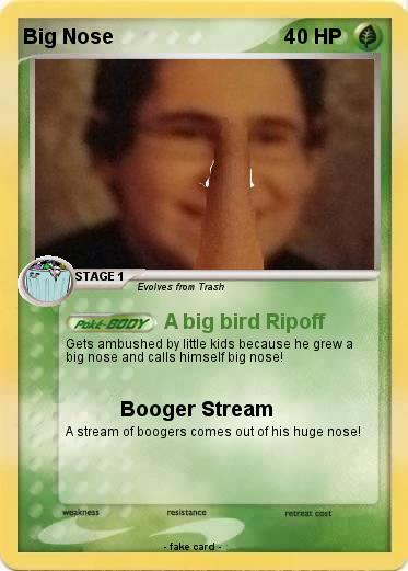 Pokémon Big Nose 29 29 - A big bird Ripoff - My Pokemon Card