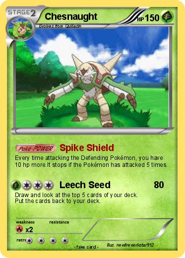 Pokémon Chesnaught 46 46 - Spike Shield - My Pokemon Card