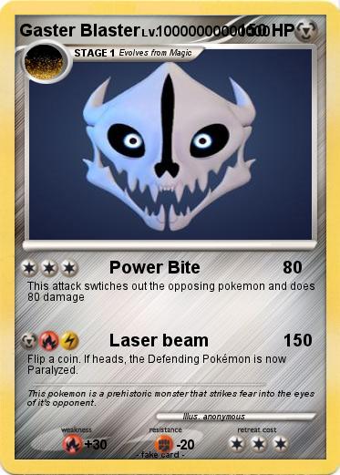 Pokémon Gaster Blaster 36 36 - Power Bite - My Pokemon Card