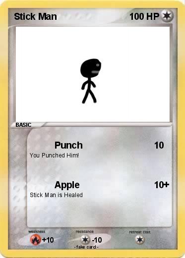 Pokémon Stick Man 96 96 - Punch - My Pokemon Card