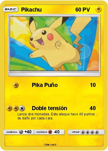 Pokémon Pikachu 21853 21853 - Pika Puño - Mi carta pokémon