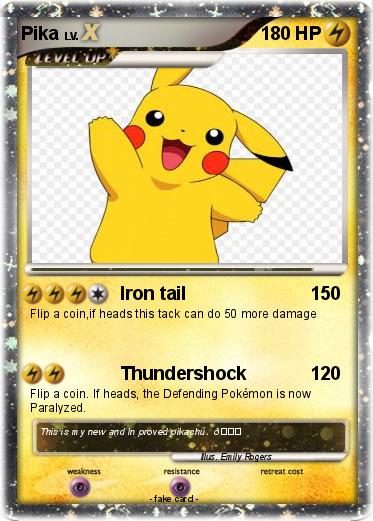 Pokémon Pika 2118 2118 - Iron tail - My Pokemon Card