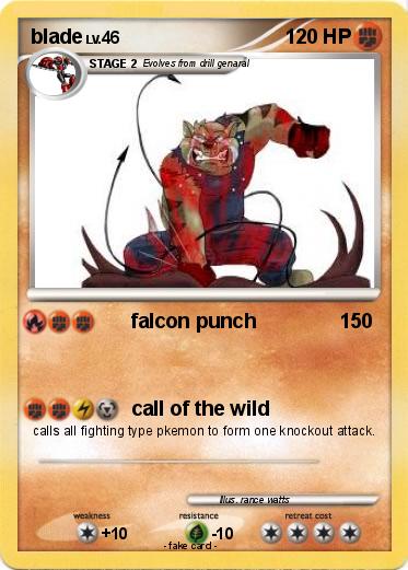 Pokémon blade 152 152 - falcon punch - My Pokemon Card
