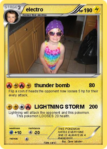 Pokémon electro 324 324 - thunder bomb - My Pokemon Card