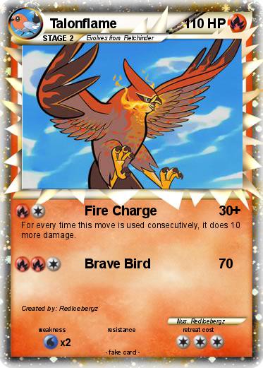 Pokémon Talonflame 32 32 - Fire Charge - My Pokemon Card