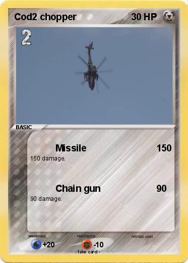 Pokémon Cod2 chopper - Missile - My Pokemon Card