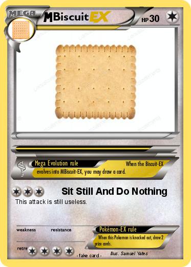 Pokémon Biscuit 74 74 - Sit Still And Do Nothing - My Pokemon Card