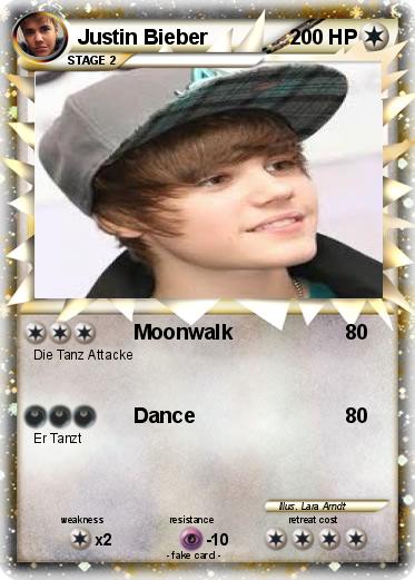 Pokémon Justin Bieber 1310 1310 - Moonwalk - My Pokemon Card