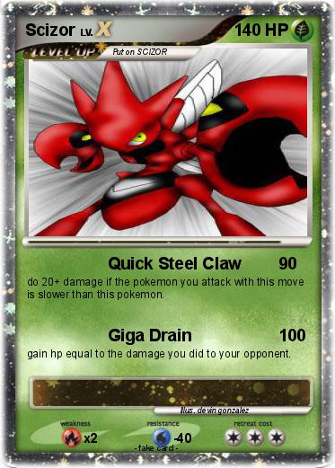 Pokémon Scizor 312 312 - Quick Steel Claw - My Pokemon Card