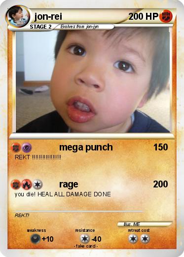 Pokémon jon rei 1 1 - mega punch - My Pokemon Card