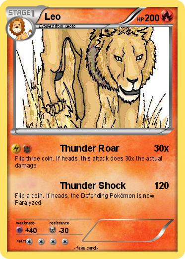 Pokémon Leo 1090 1090 - Thunder Roar - My Pokemon Card