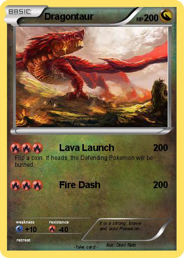 Pokémon Dragontaur - Lava Launch - My Pokemon Card