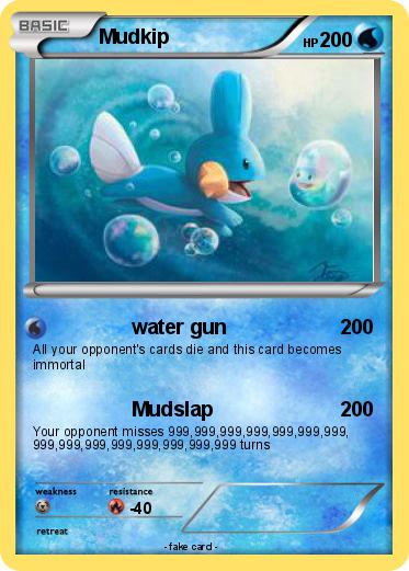 Pokémon Mudkip 854 854 - water gun - My Pokemon Card