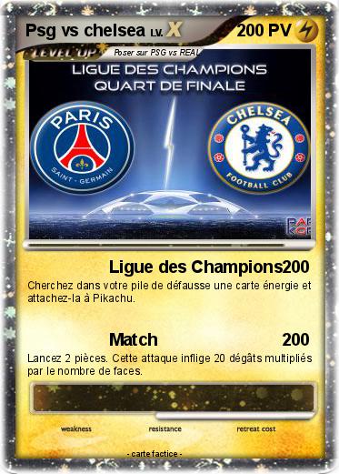 Pokémon Psg vs chelsea - Ligue des Champions - Ma carte Pokémon