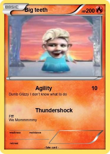 Pokémon Big teeth 13 13 - Agility - My Pokemon Card