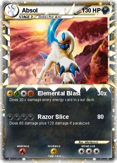 Pokémon Absol 391 391 - Elemental Blast - My Pokemon Card