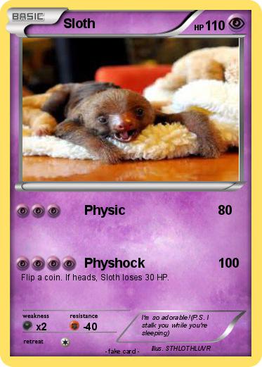 Pokémon Sloth 83 83 - Physic - My Pokemon Card