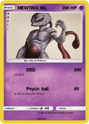 Pokémon MEWTWO IRL - DED - My Pokemon Card