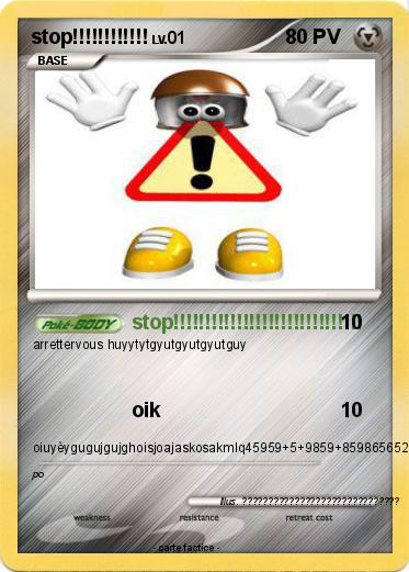 Pokémon stop 87 87 - stop!!!!!!!!!!!!!!!!!!!!!!!!!!!!!! - Ma carte Pokémon