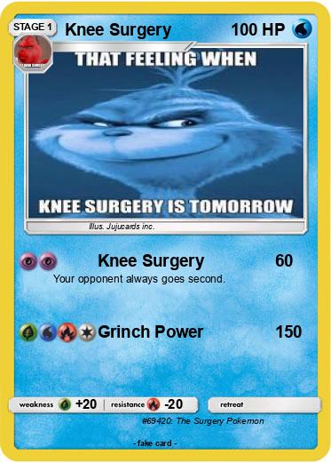 Pokémon Knee Surgery 4 4 - Knee Surgery - My Pokemon Card