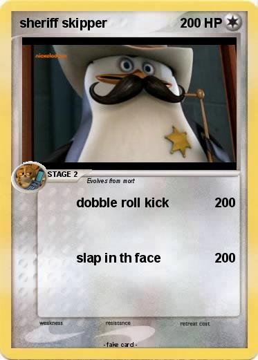 Pokémon sheriff skipper - dobble roll kick - My Pokemon Card