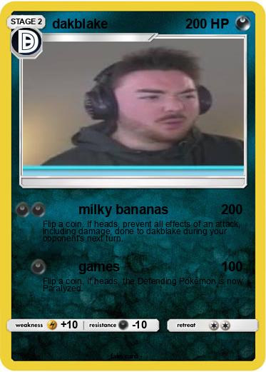 Pokémon dakblake - milky bananas - My Pokemon Card