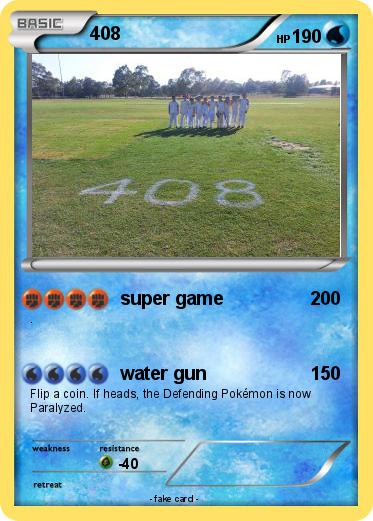 Pokémon 408 - super game - My Pokemon Card