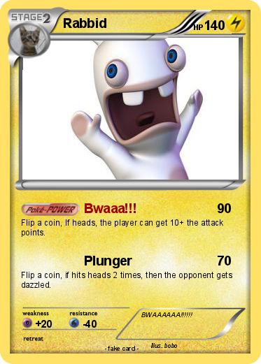 Pokémon Rabbid 94 94 - Bwaaa!!! - My Pokemon Card