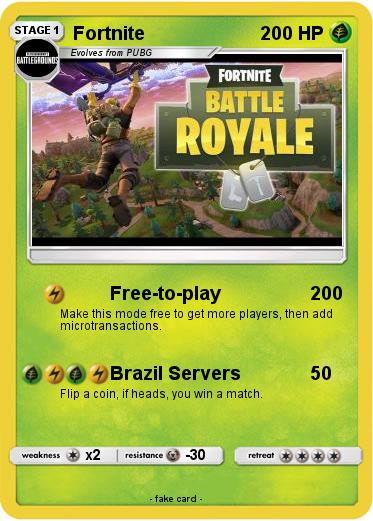 Pokémon Fortnite 11 11 - Free-to-play - My Pokemon Card