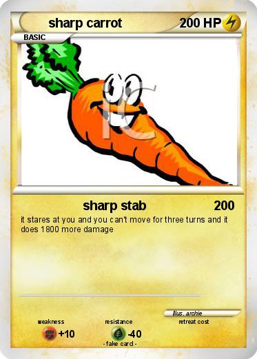 Pokémon sharp carrot - sharp stab - My Pokemon Card