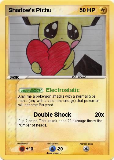 Pokémon Shadow s Pichu - Electrostatic - My Pokemon Card